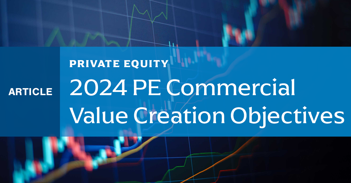 2024 Private Equity Commercial Value Creation Objectives